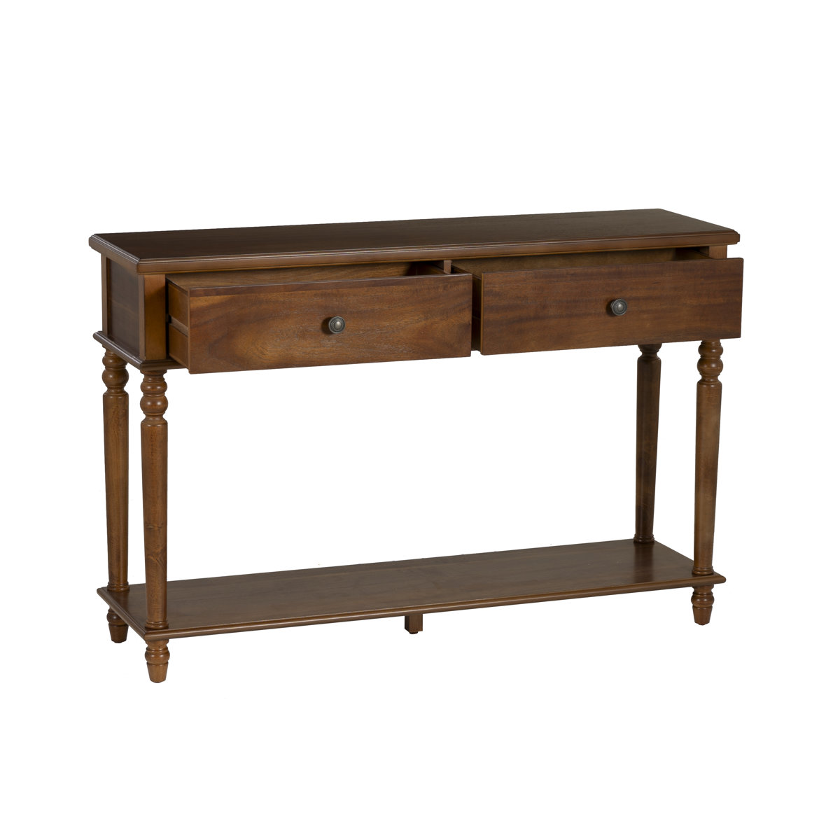 Sand & Stable™ Birkley 48” 2-Drawer Console Table With Display Shelf & Reviews | Wayfair